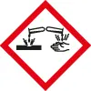 Two Test Tubes, Damaged Surface and Hand → Corrosive Corrosive to ...